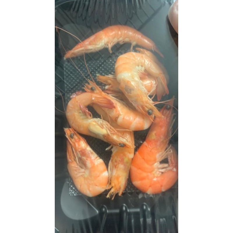 Crevettes Bio de Madagascar 50/70 entières cuites réfrigérées 200Gr